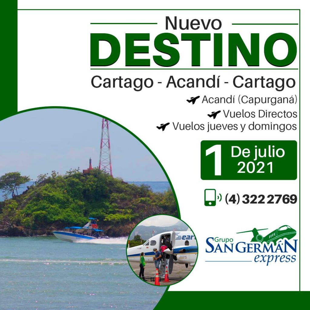 Nuevo Destino Acandí | Aeropuerto Internacional Santa Ana