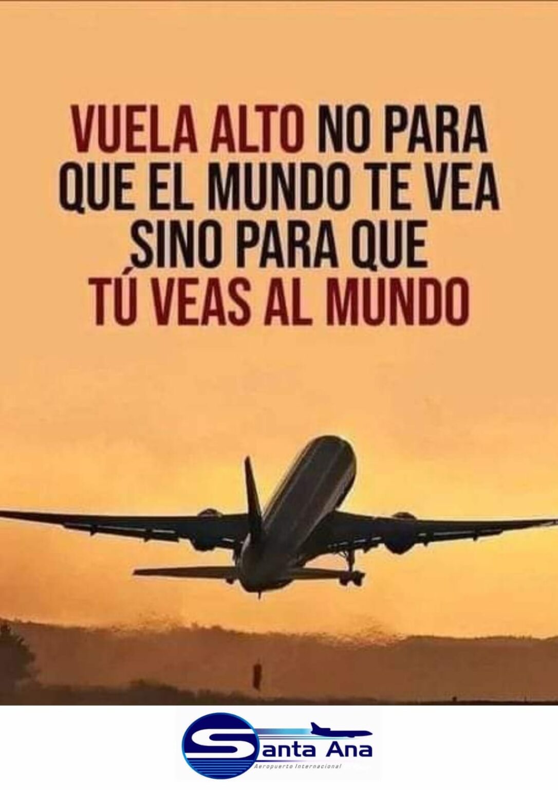 VUELA ALTO NO PARA QUE EL MUNDO TE VEA SINO PARA QUE TU VEAS AL MUNDO ...